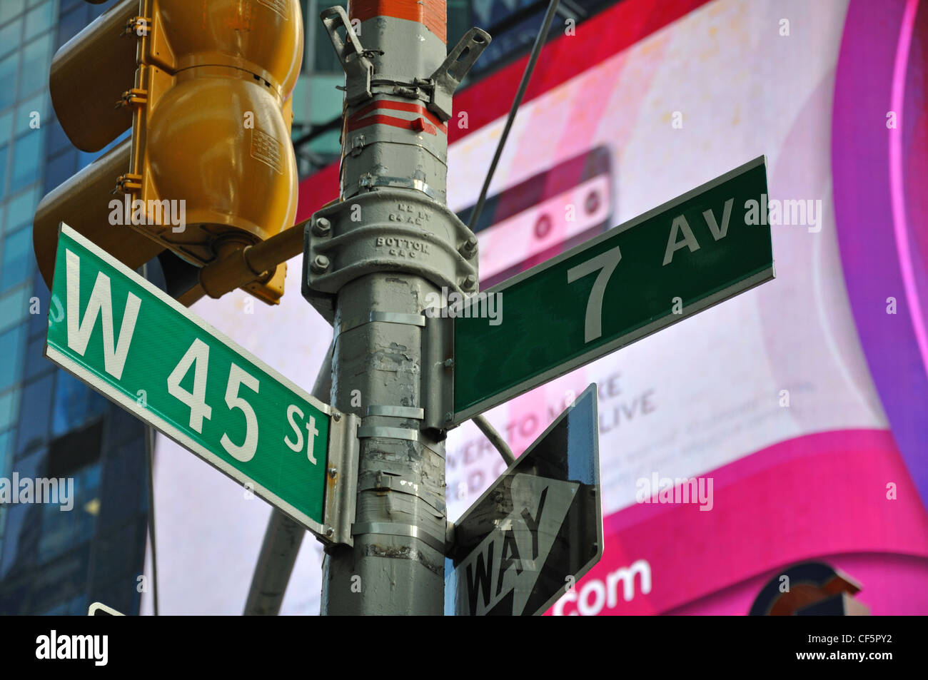 New York City, USA - street signs Stock Photo - Alamy