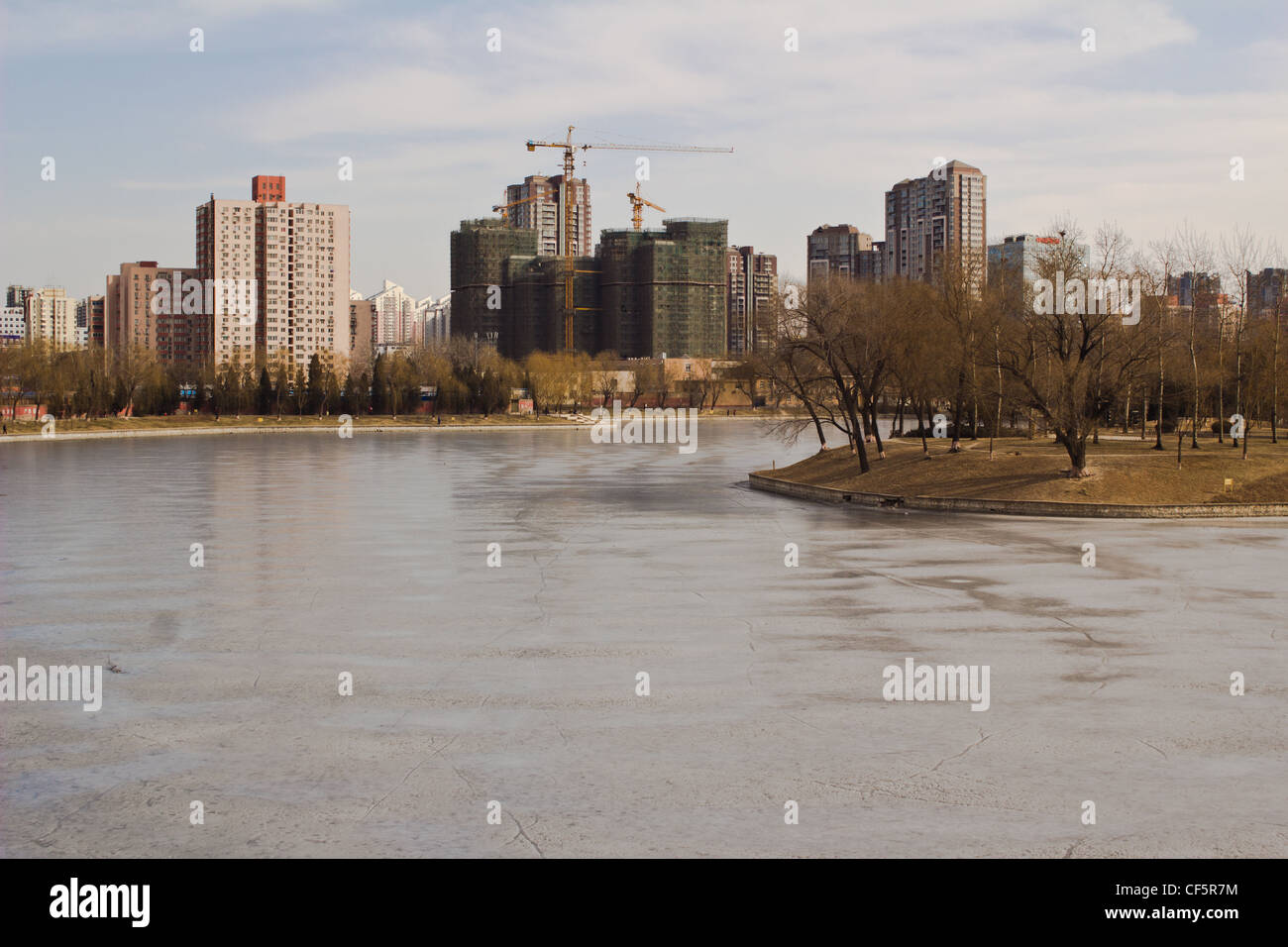 Honglingjin Park in winter,Beijing Stock Photo - Alamy