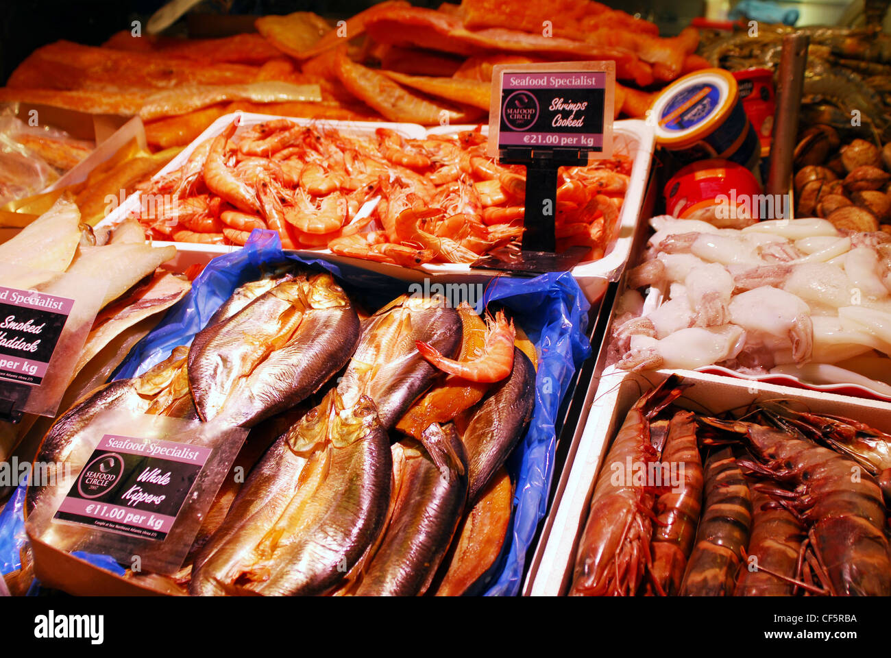 Fish stall in english market, cork hi-res stock photography and images ...