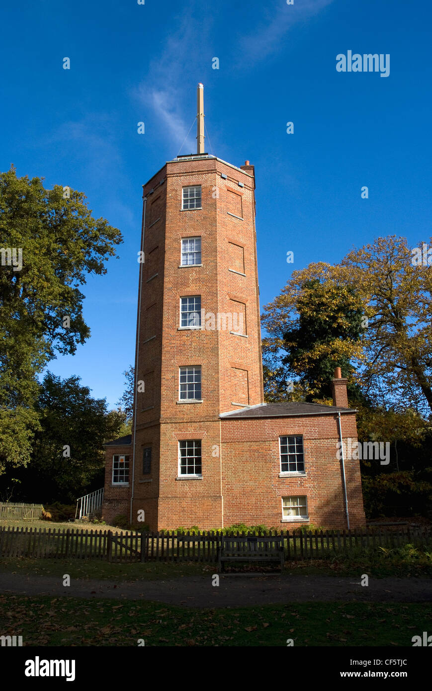Semaphore Tower at the top of Chatley Heath near Cobham. The tower was ...