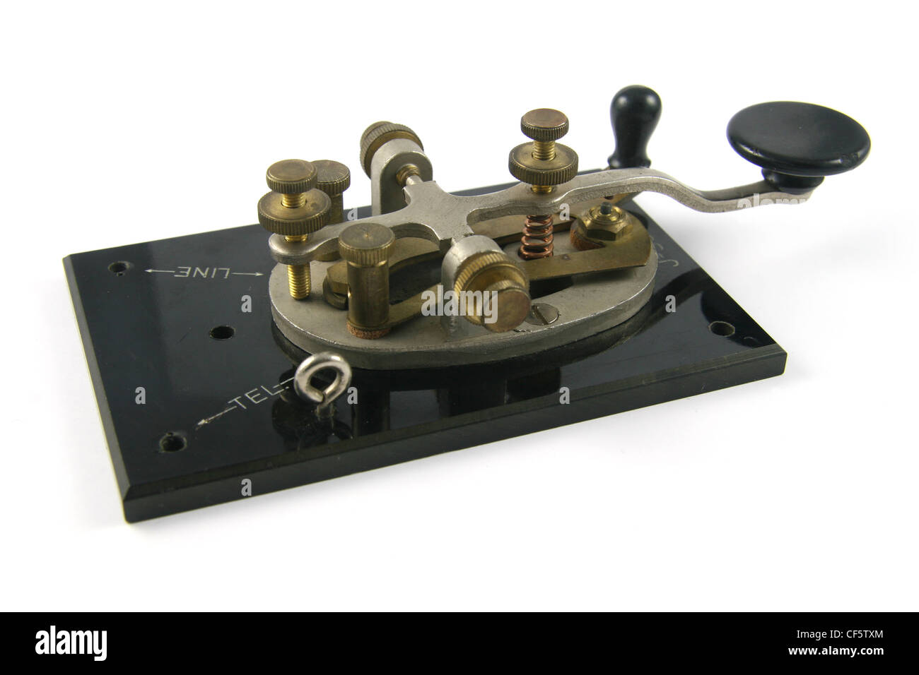 J-38 telegraph key, used by the US Army Signal Corps in the 1940s and ...