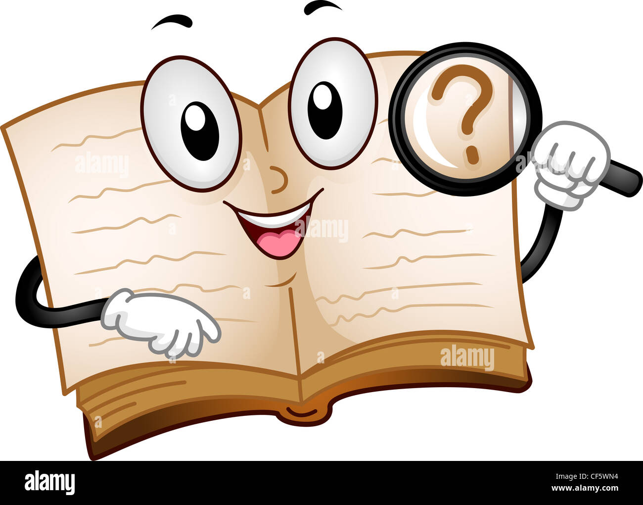 Magnifying Glass Book Clipart