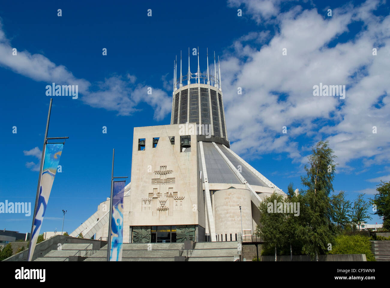 The exterior of Liverpool's Roman Catholic Metropolitan Cathedral ...