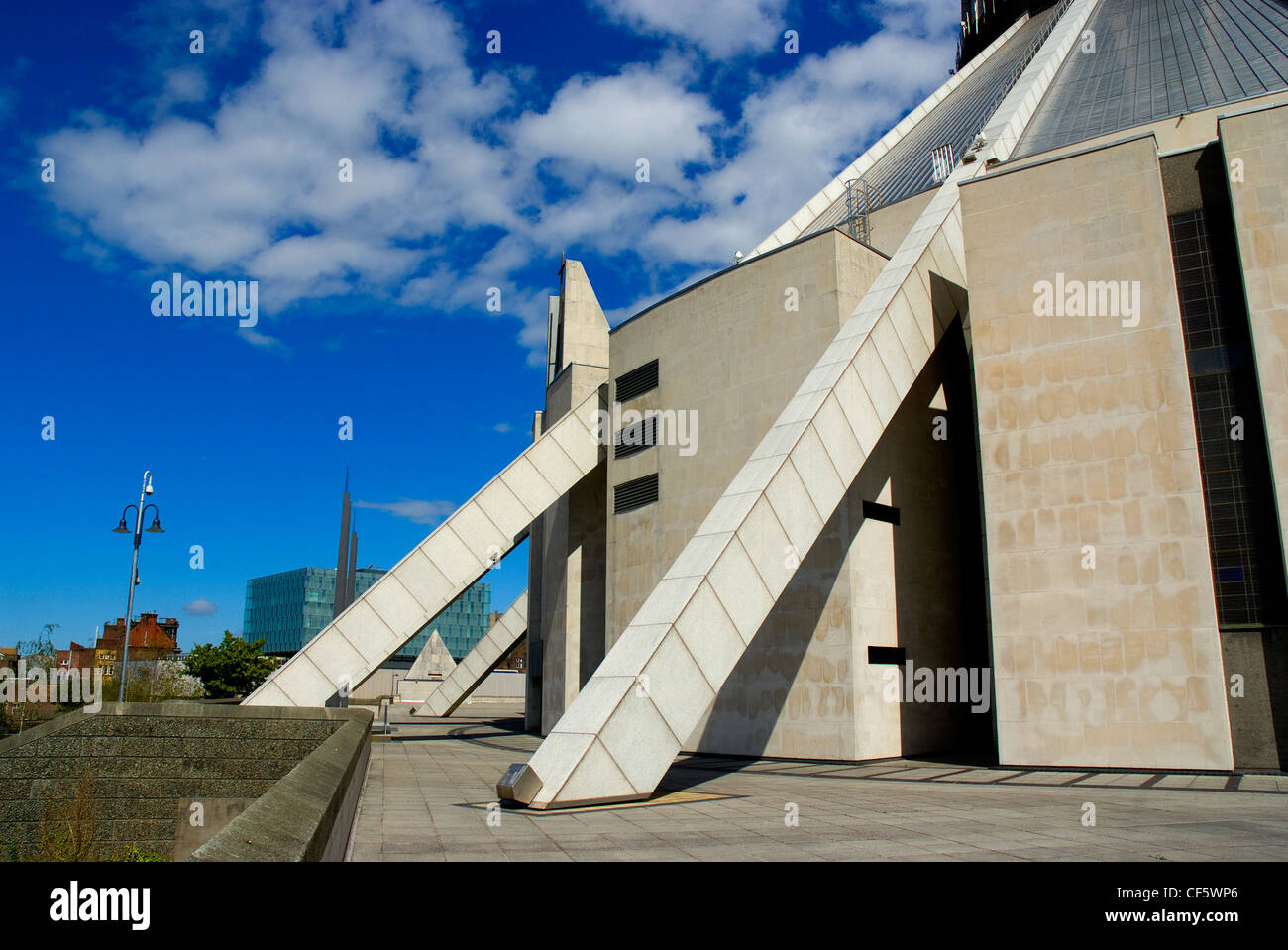 The exterior of Liverpool's Roman Catholic Metropolitan Cathedral ...