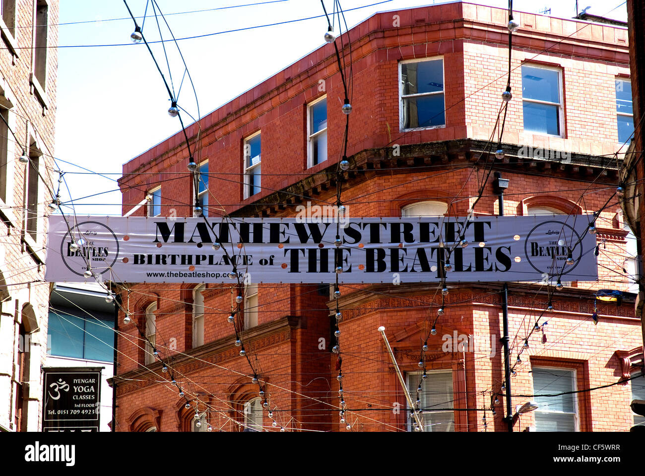 Mathew street banner hi-res stock photography and images - Alamy