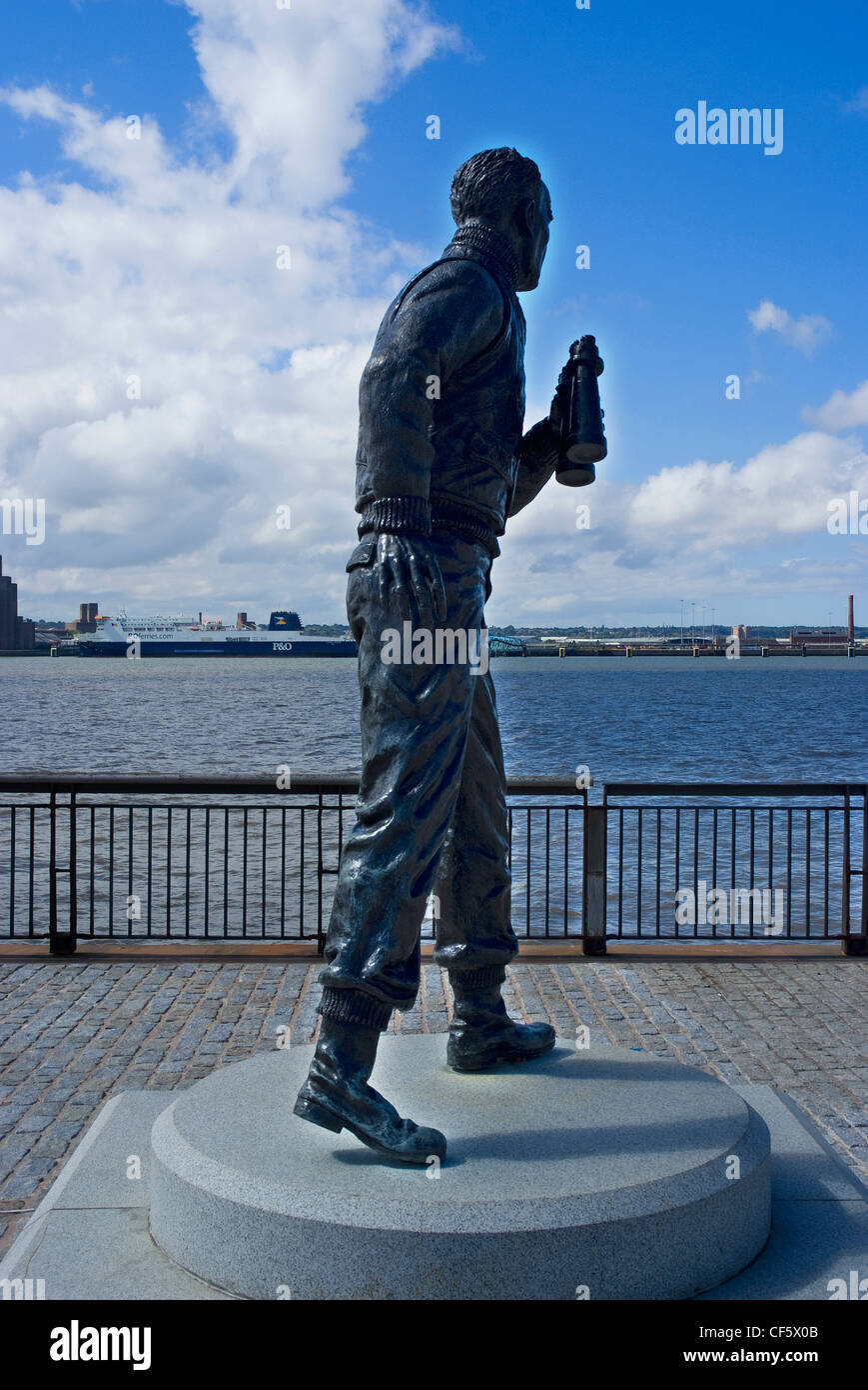 Statue of Captain Frederick "Johnny" Walker on the Pier Head in ...