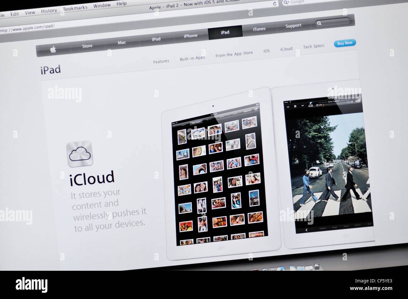 Apple computer store website - iPad Stock Photo - Alamy