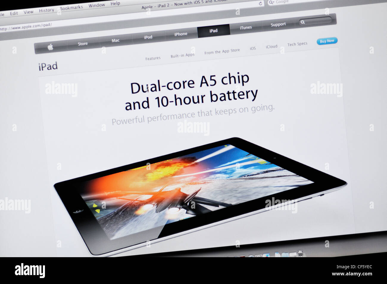 Apple computer store website - iPad Stock Photo - Alamy