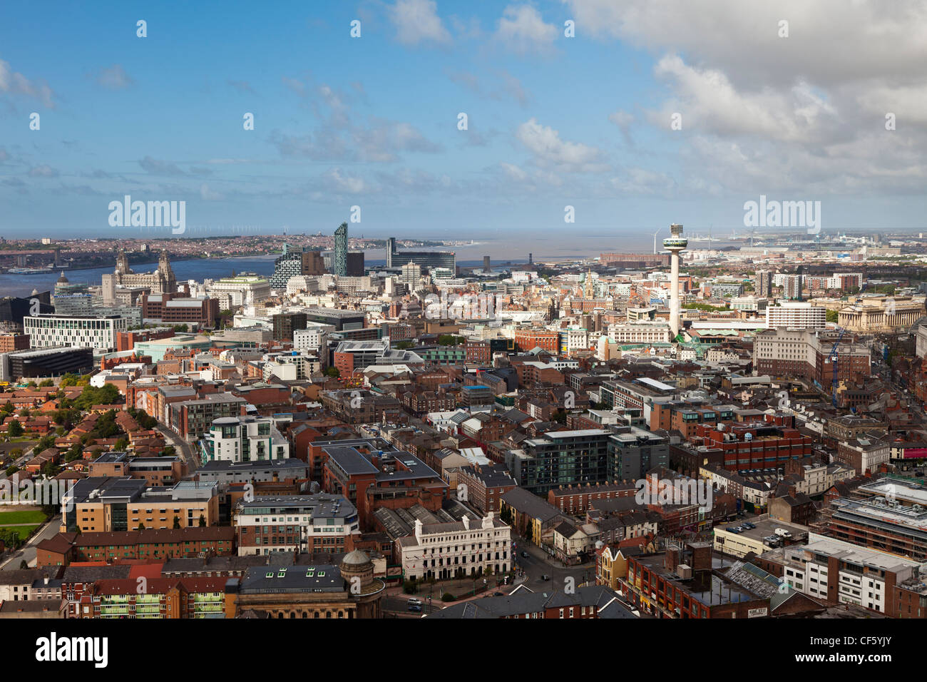 Aerial view liverpool pier head hi-res stock photography and images - Alamy