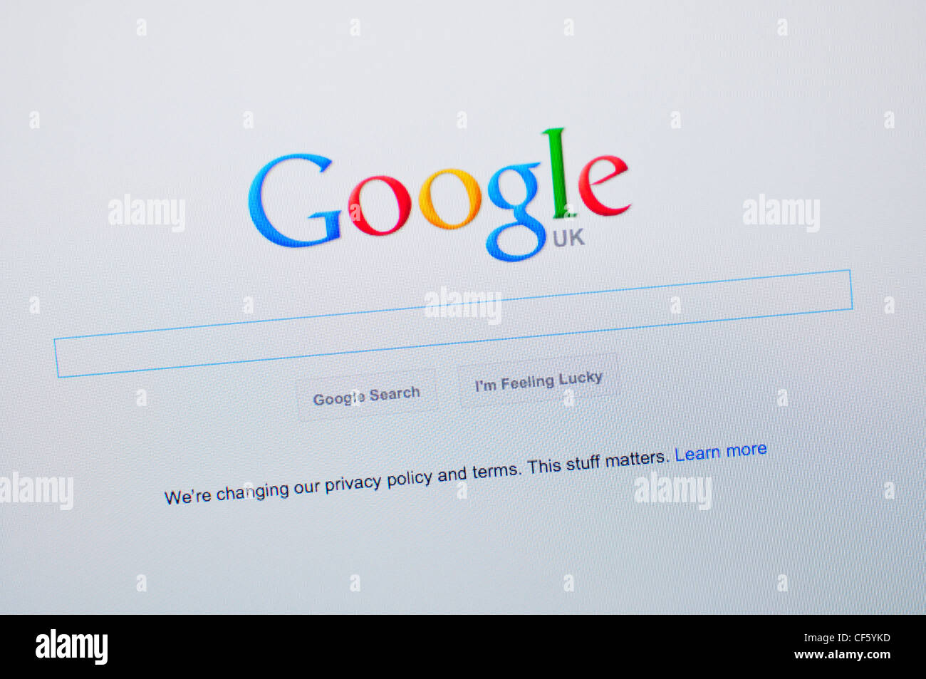 Google website - UK Stock Photo - Alamy