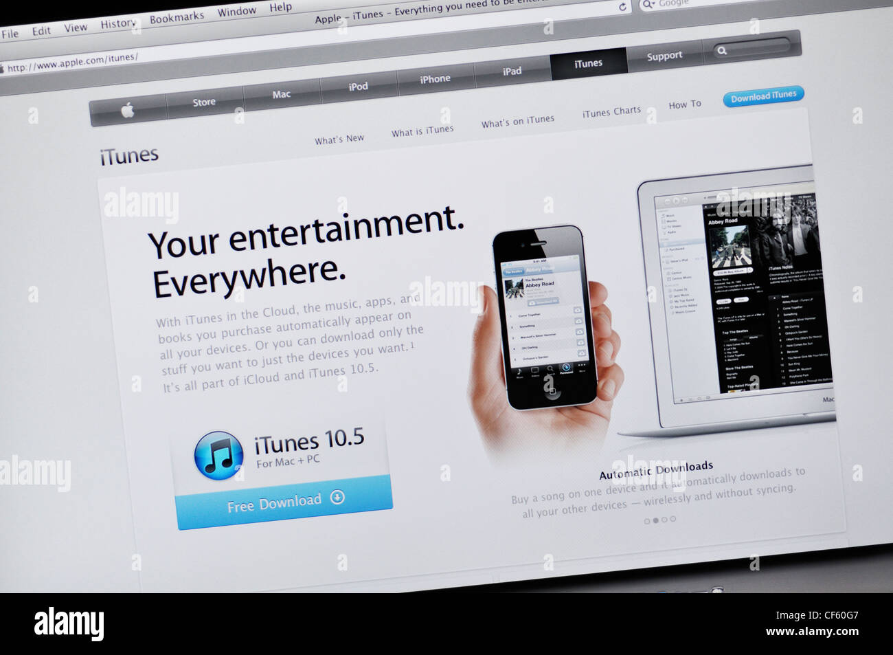 Itunes player hi-res stock photography and images - Alamy