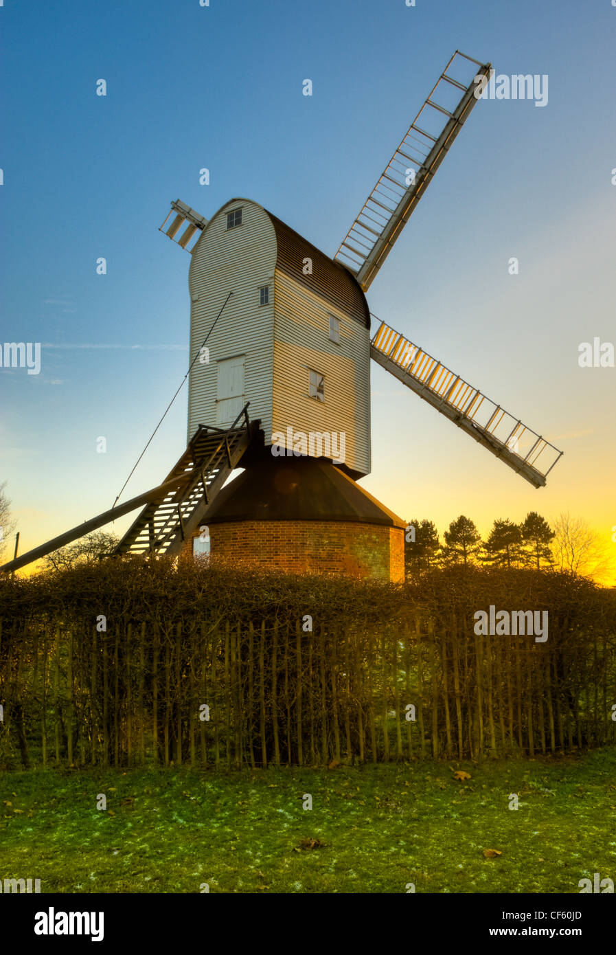 England uk english windmills mill mills early 19th century hi-res stock ...