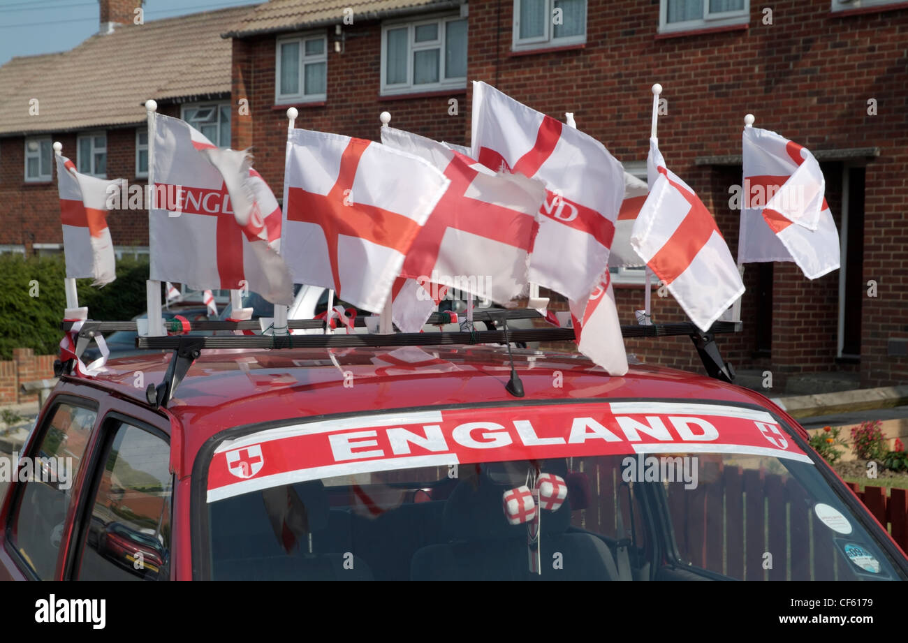 England supporters car during the football World Cup 2006 Stock Photo ...