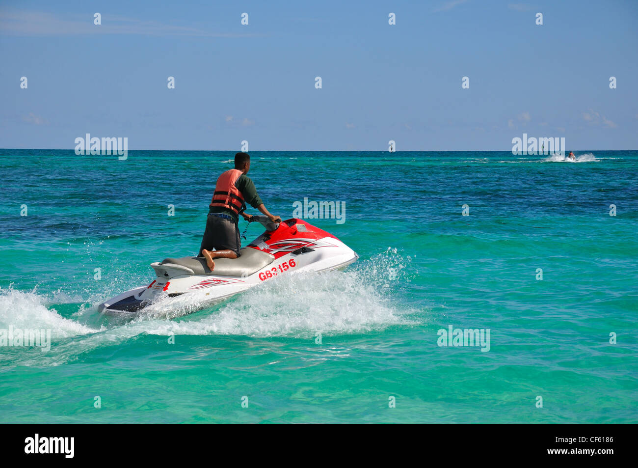 Jet Ski in Bahamas Stock Photo - Alamy