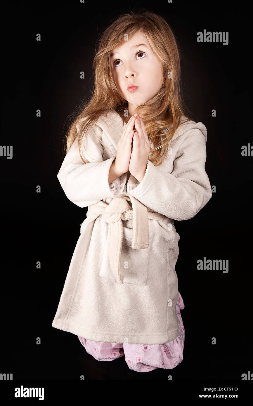 praying little girl Stock Photo - Alamy