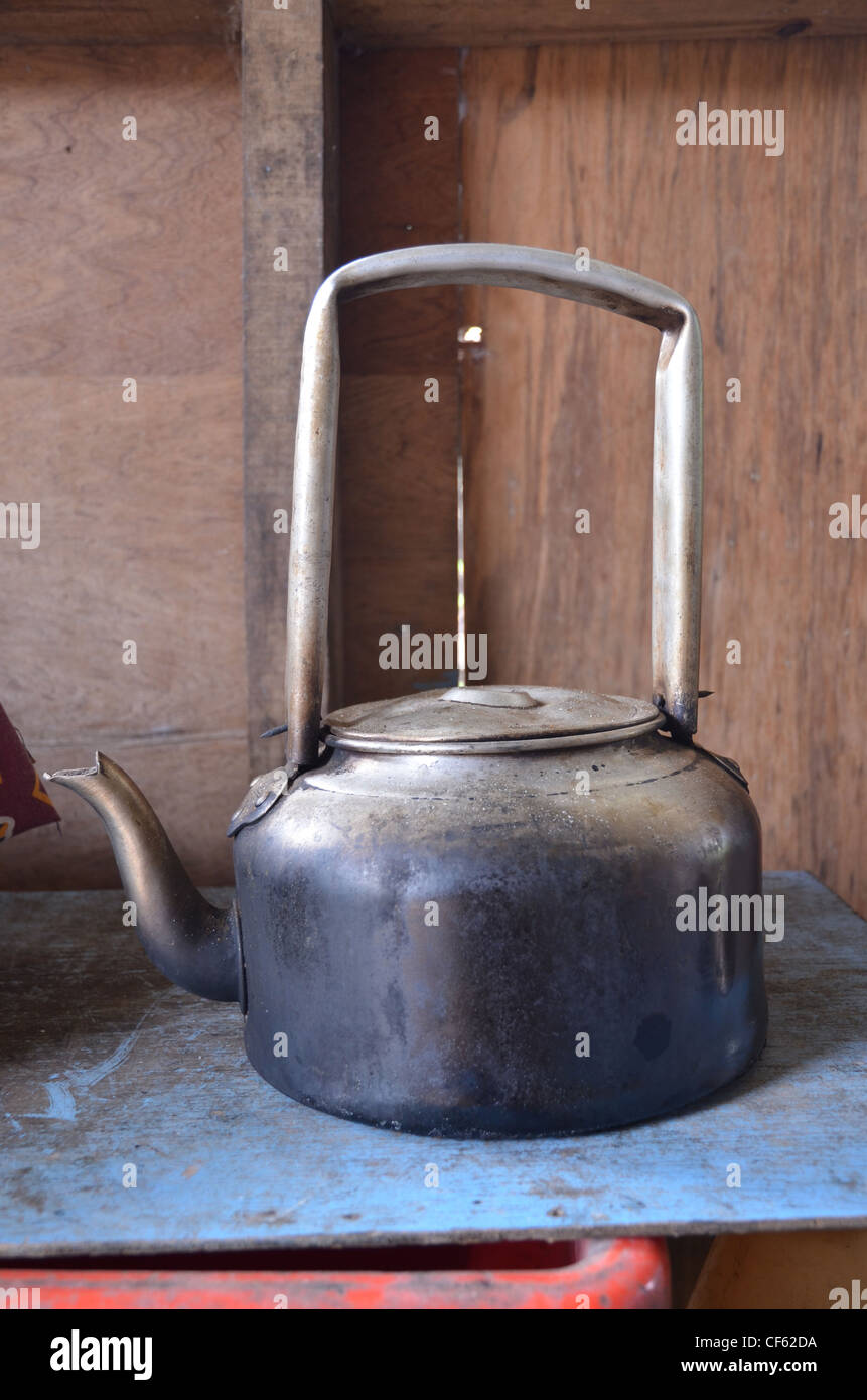 Customised aluminium kettel Stock Photo - Alamy