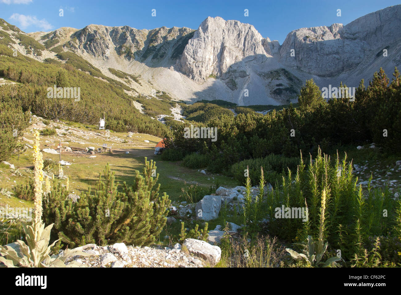 The vertical wall of mount Sinanitsa, Pirin National Park, Bulgaria ...