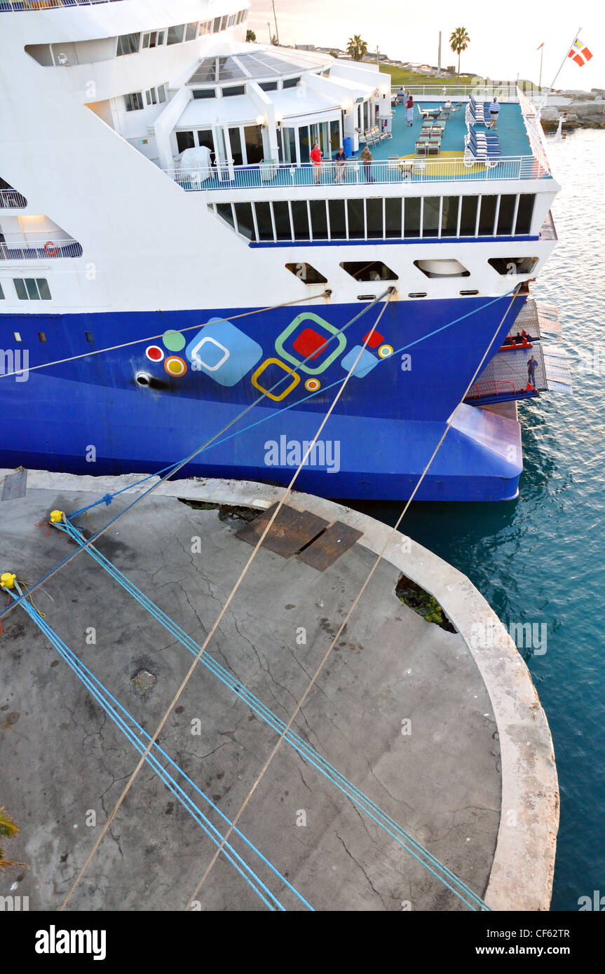 Cruise ships in the port of freeport hi-res stock photography and ...