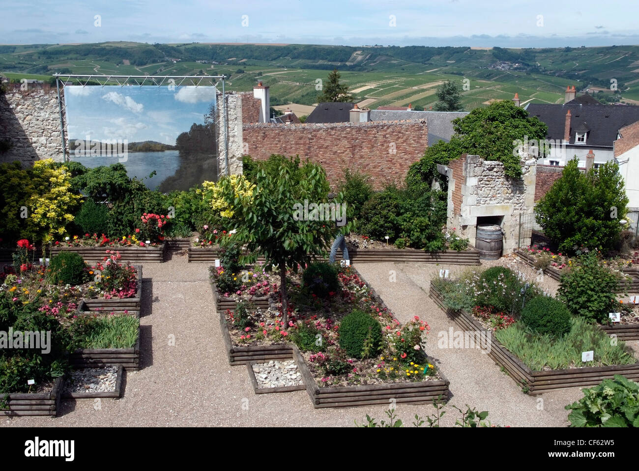 FRANCE, Loire Valley, Sancerre, Wine Museum gardens Stock Photo - Alamy