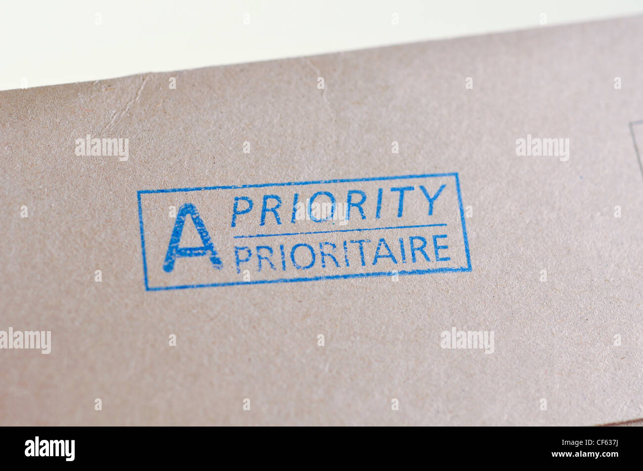 Stamp on letter hi-res stock photography and images - Alamy