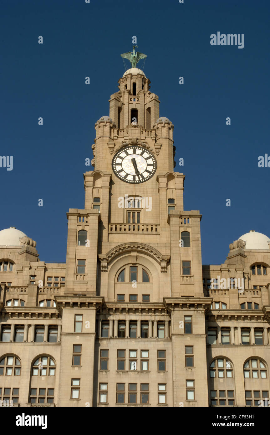The Royal Liver Building Pier Head Mersey Docks, Liverpool, GB Stock ...