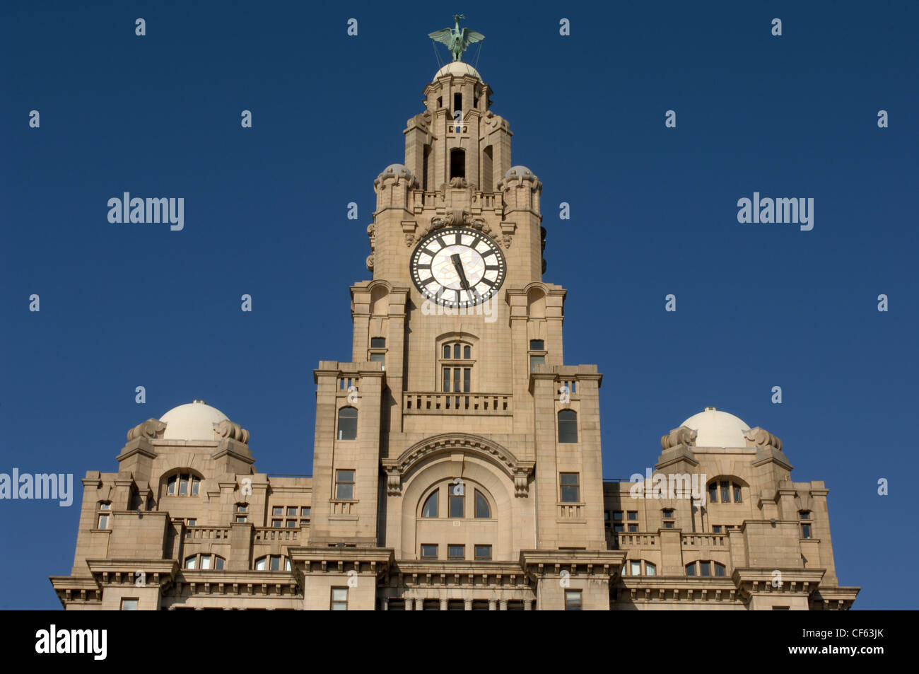 The Royal Liver Building Pier Head Mersey Docks, Liverpool, GB Stock ...