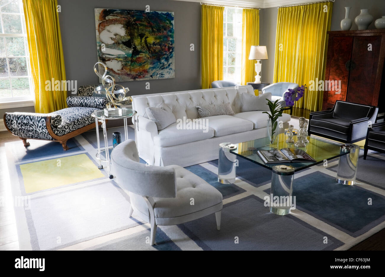 Amy Smilovic HouseDrawing room Stock Photo - Alamy