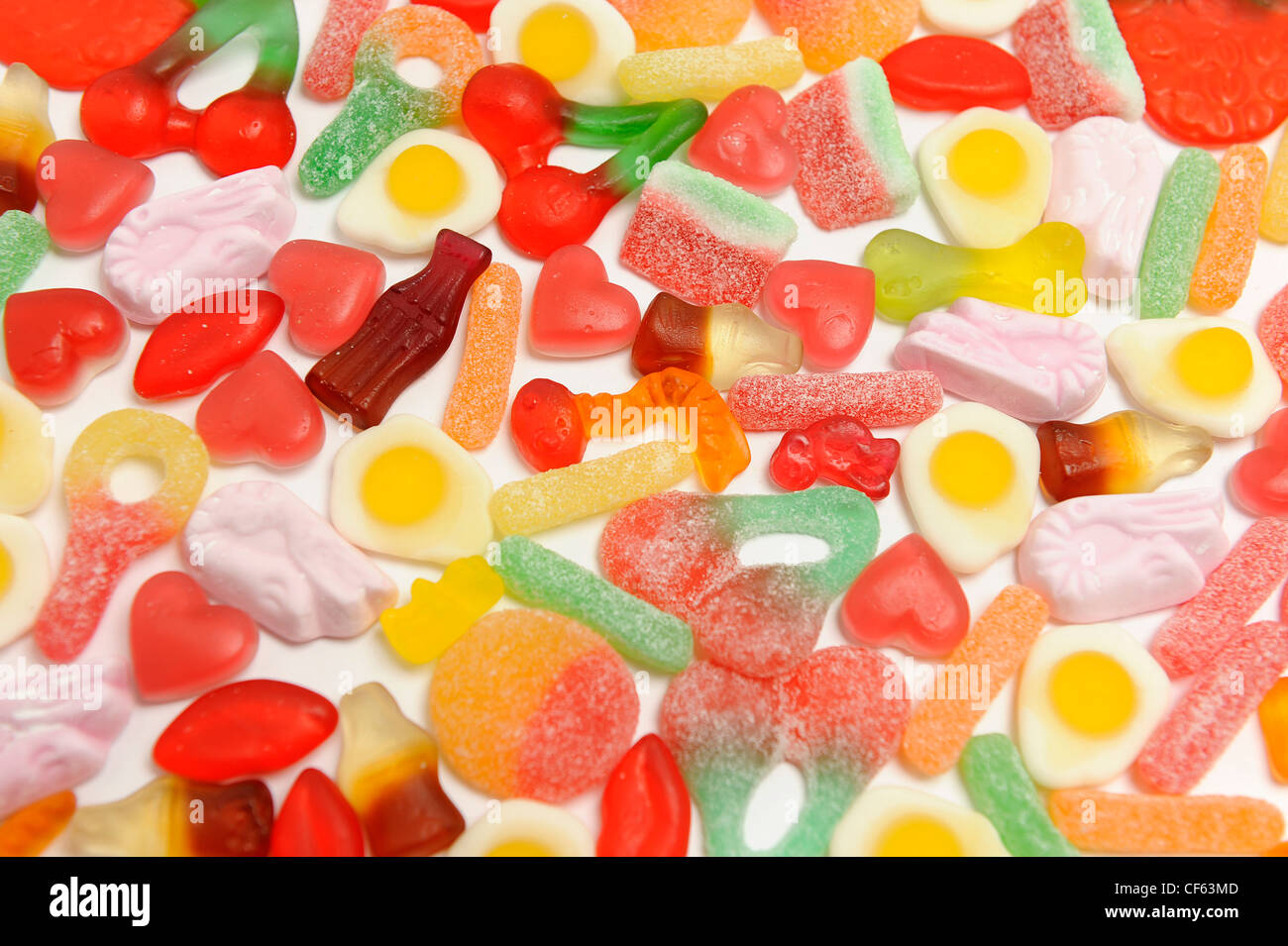 A close up of various jelly sweets Stock Photo - Alamy