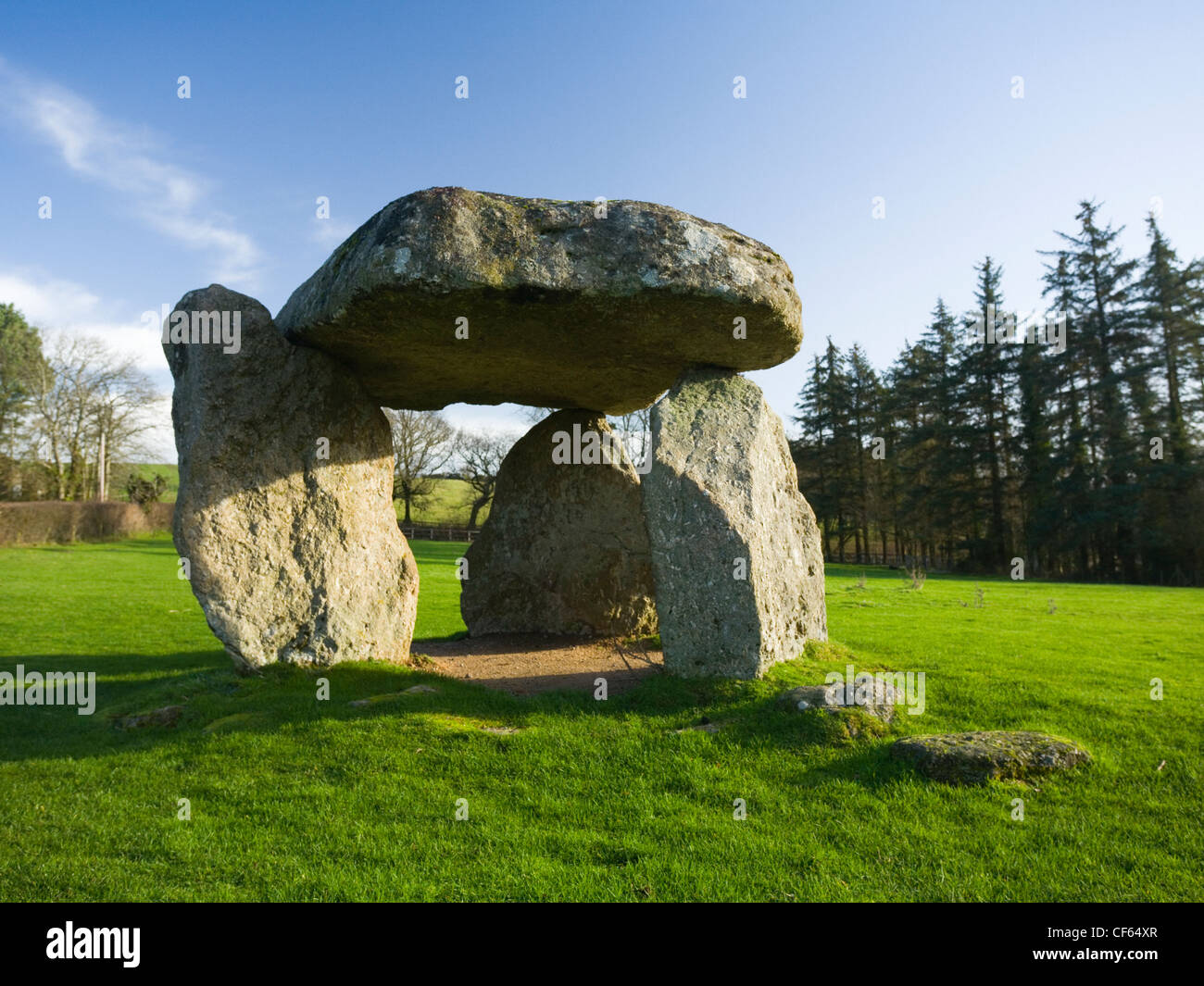 Spinsters Rock, the remains of a neolithic burial chamber at Shilstone ...