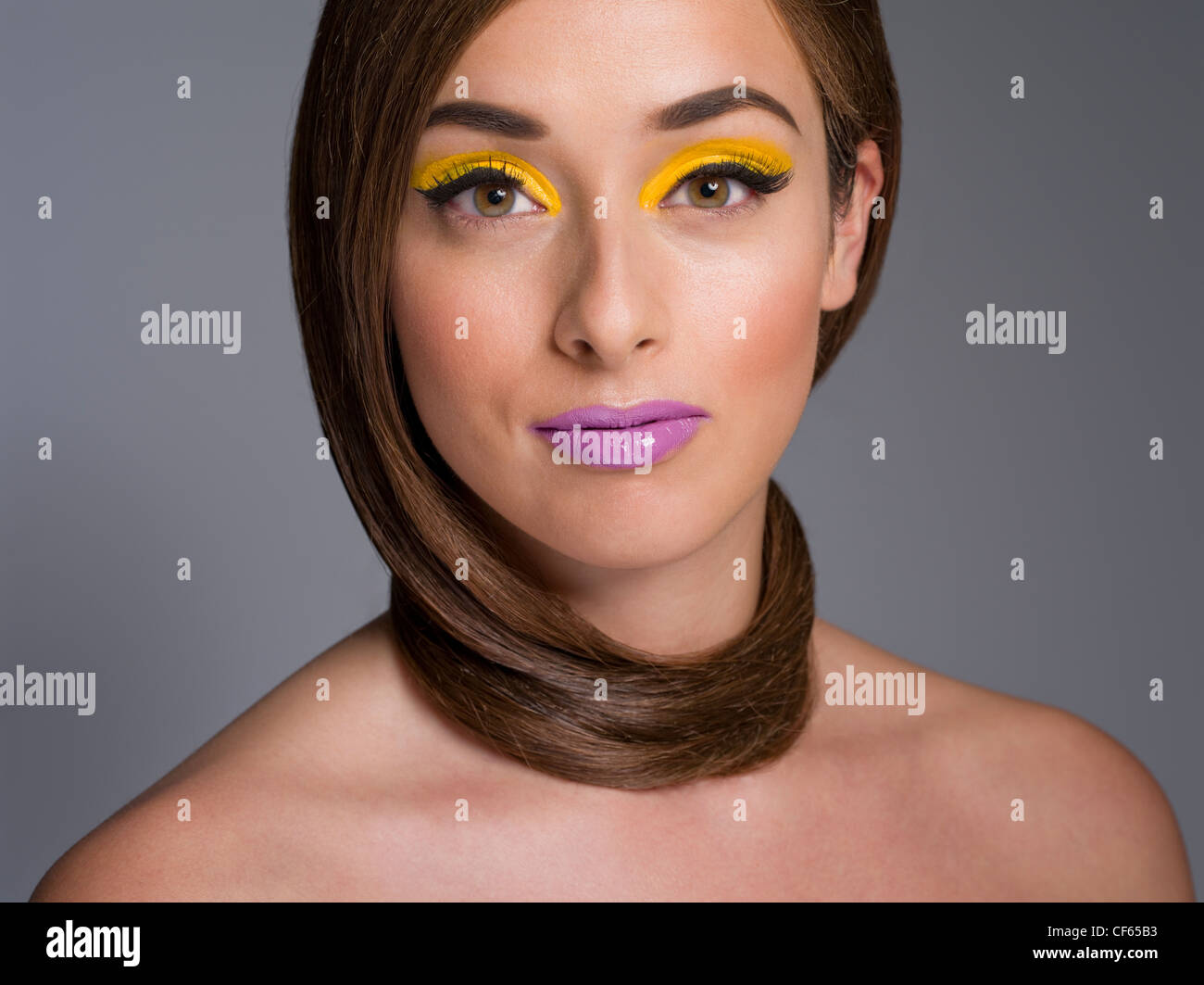 Demure woman hi-res stock photography and images - Alamy
