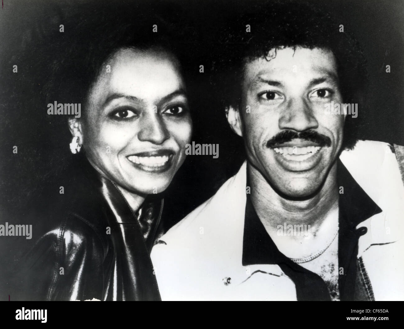 DIANA ROSS with Lionel Ritchie in 1981 Stock Photo - Alamy