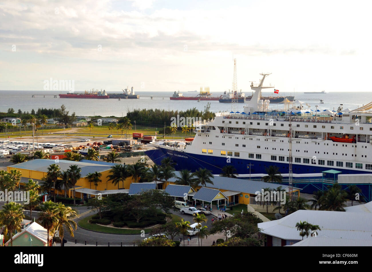 Celebration cruise ship, Nassau port, Bahamas Stock Photo - Alamy