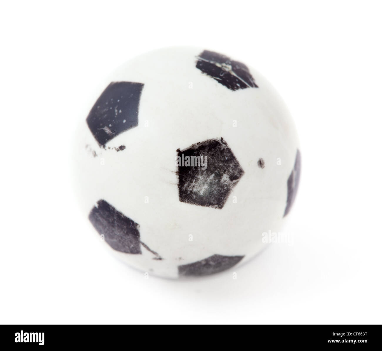 Used school erase looking like soccer ball Stock Photo - Alamy