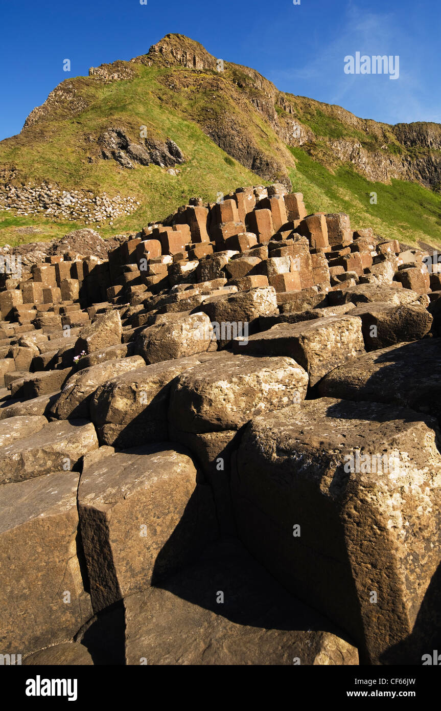 The interlocking basalt columns of the Giants Causeway, a World ...