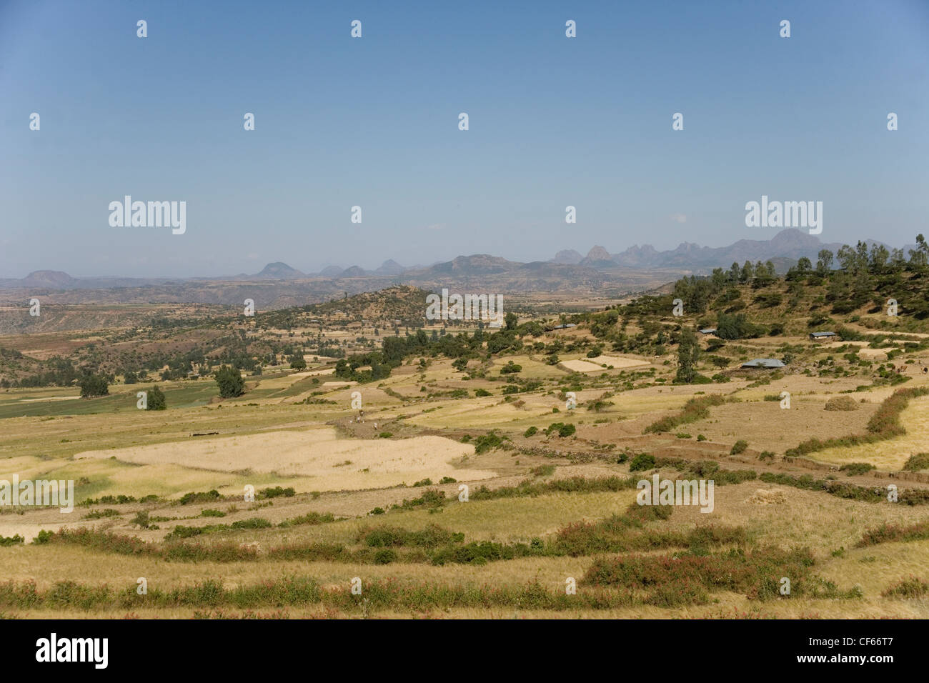 The mountain of Adwa from the site of the tombs of King Kaleb and Gebre ...
