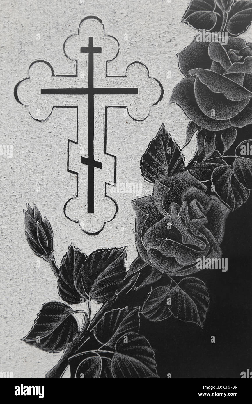 Cross With Flowers Drawing