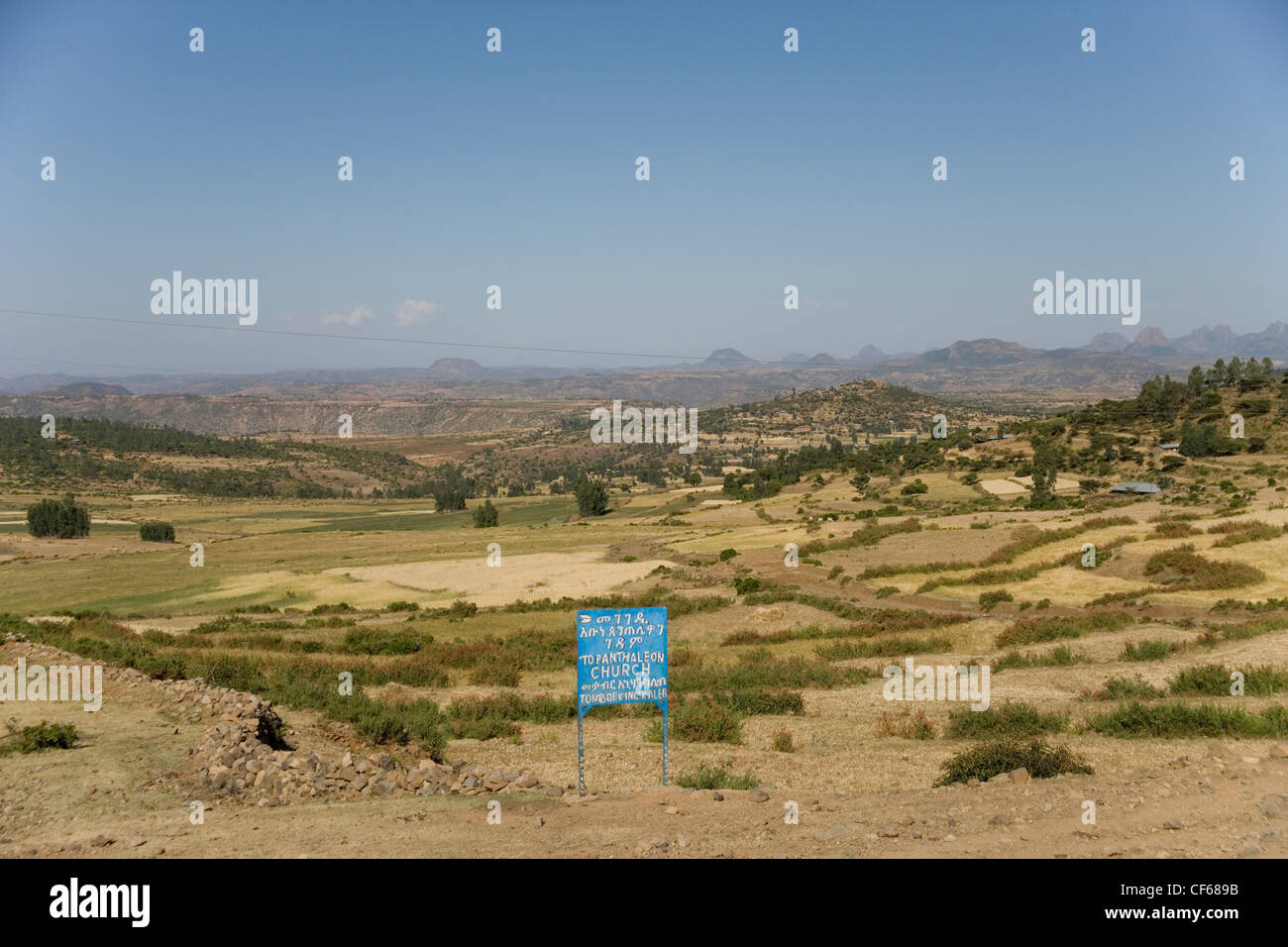 The mountains of Adwa from tombs of King Kaleb and Gebre Meskel in Axum ...