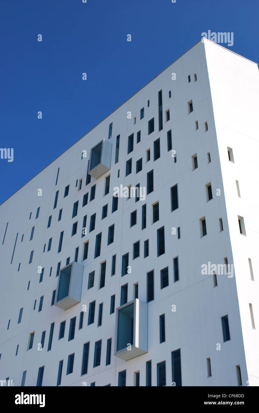 Modern buildings on blue sky, Assago, Milan, Lombardy, Italy Stock ...