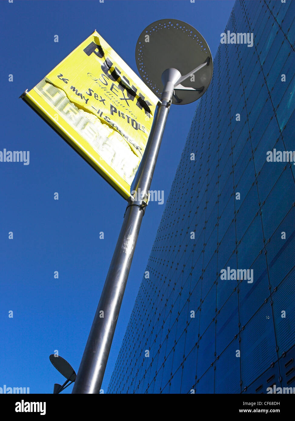 Sign post at the Urbis Centre in Manchester Stock Photo - Alamy