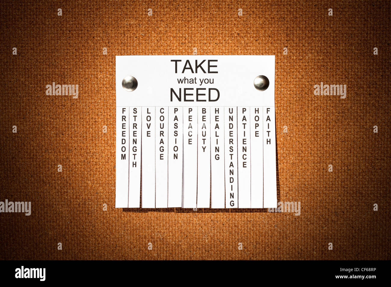 Concept of street,paper-note advert with tear-off slips or stripes ...