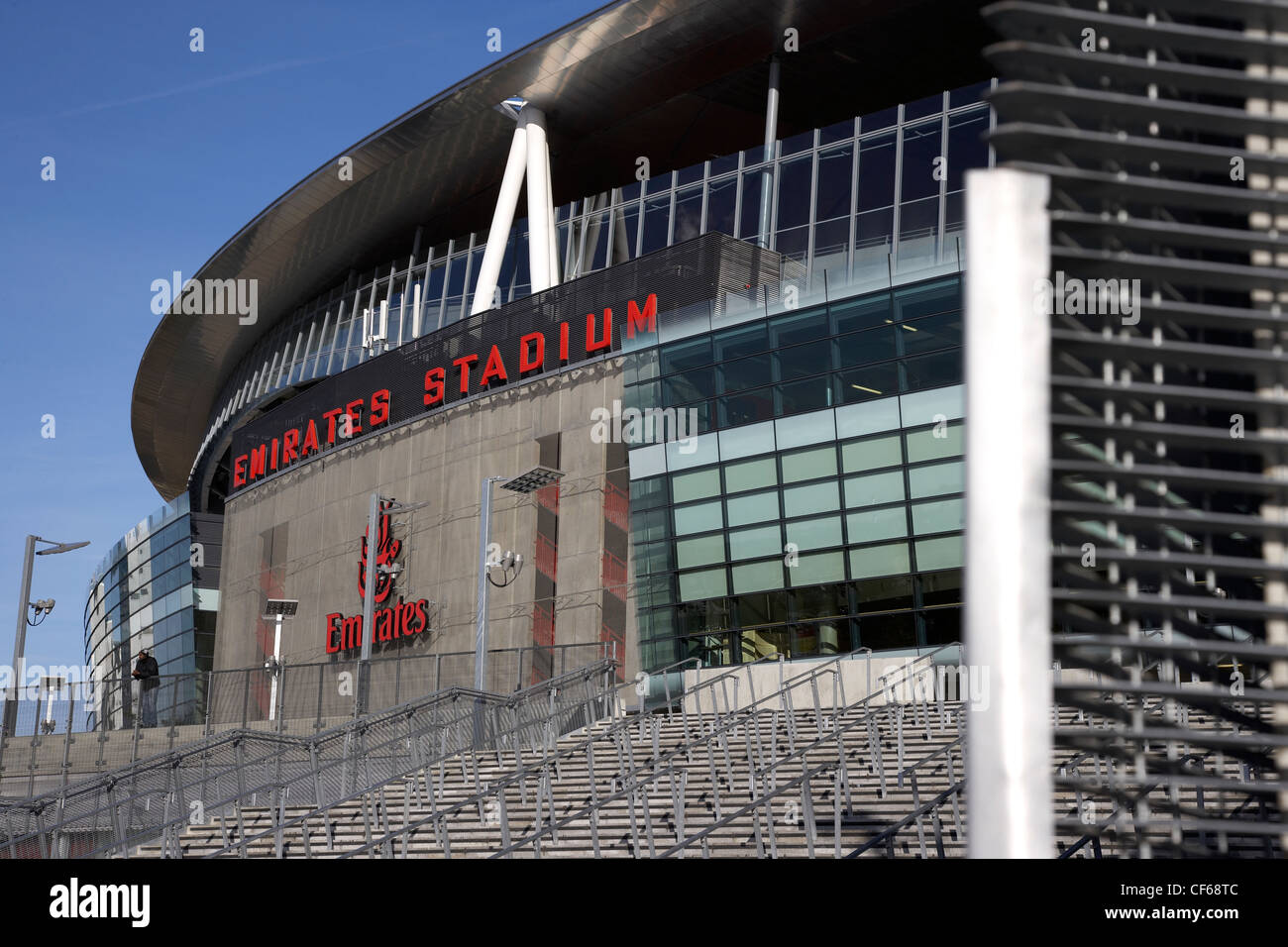 Exterior view of the Emirates Stadium. This is the new home of Arsenal ...