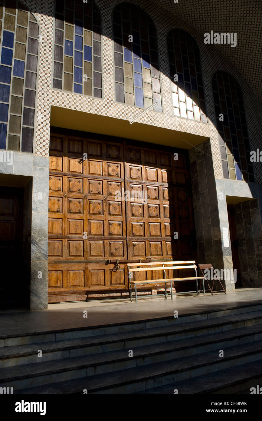 The new Church of St Mary of Zion in Axum or Aksum in Ethiopia Stock ...