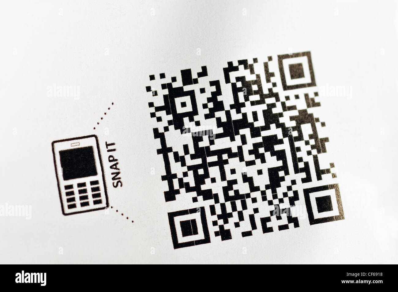 QR Quick Response code Stock Photo - Alamy