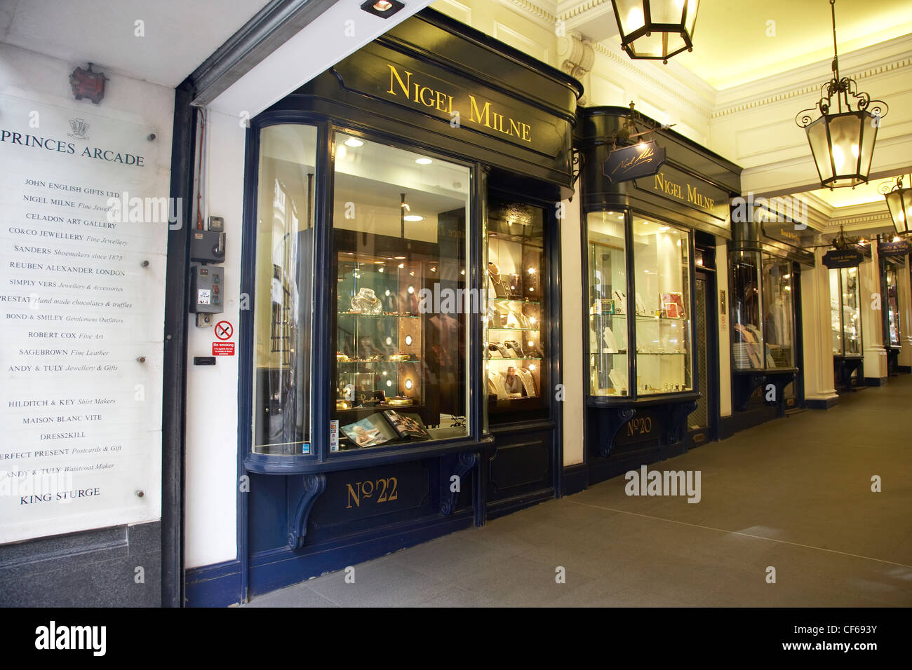 Exterior view of Princes Arcade in Piccadilly Stock Photo - Alamy