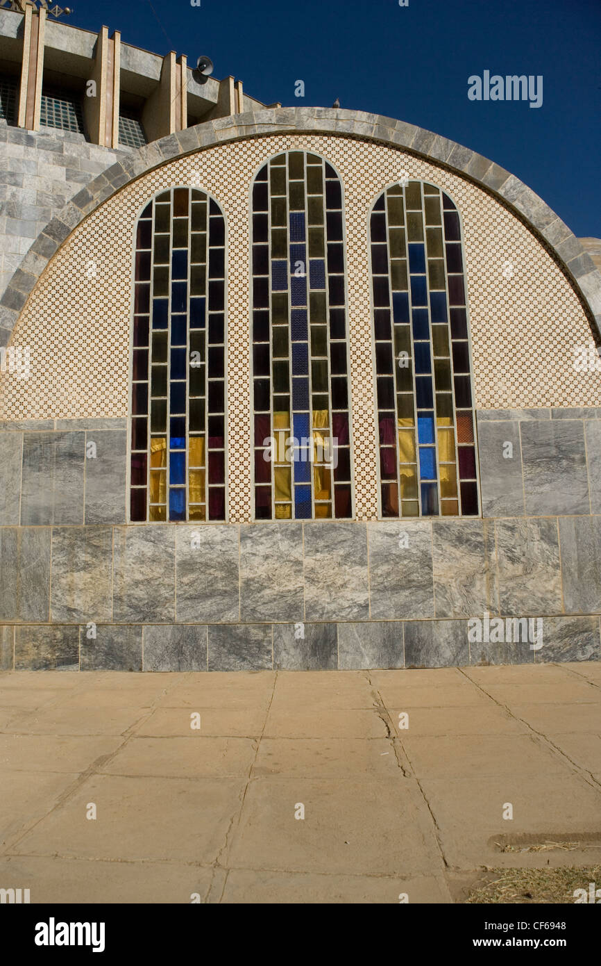 The new Church of St Mary of Zion in Axum or Aksum in Ethiopia Stock ...