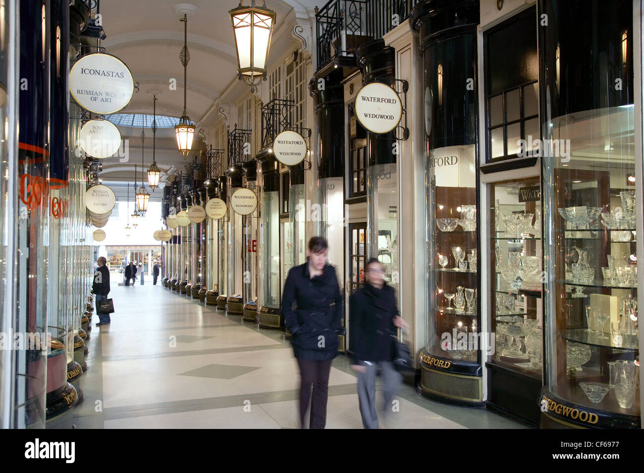Interior view of the Piccadilly Arcade in Piccadilly Stock Photo - Alamy
