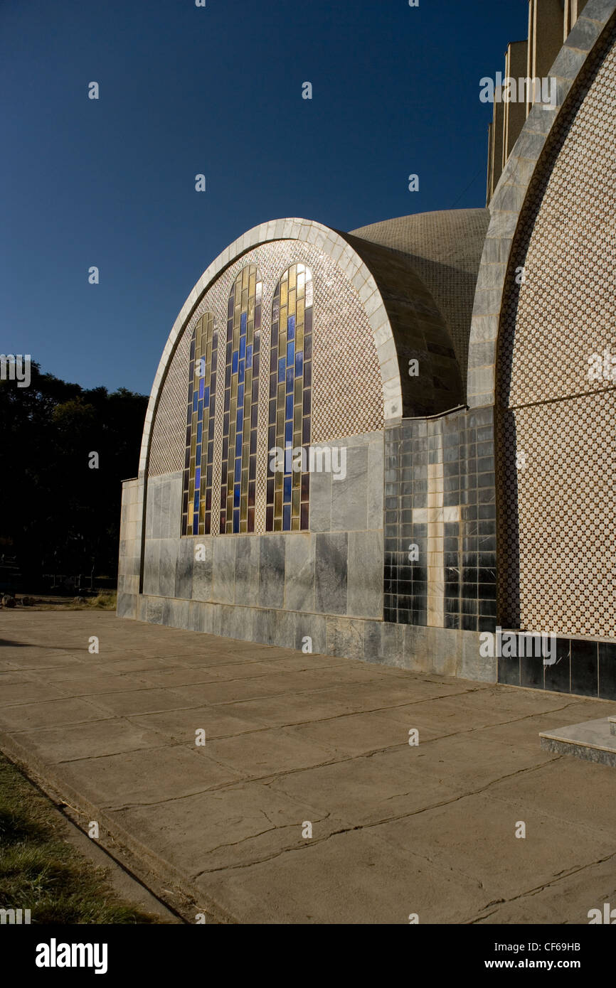 The new Church of St Mary of Zion in Axum or Aksum in Ethiopia Stock ...
