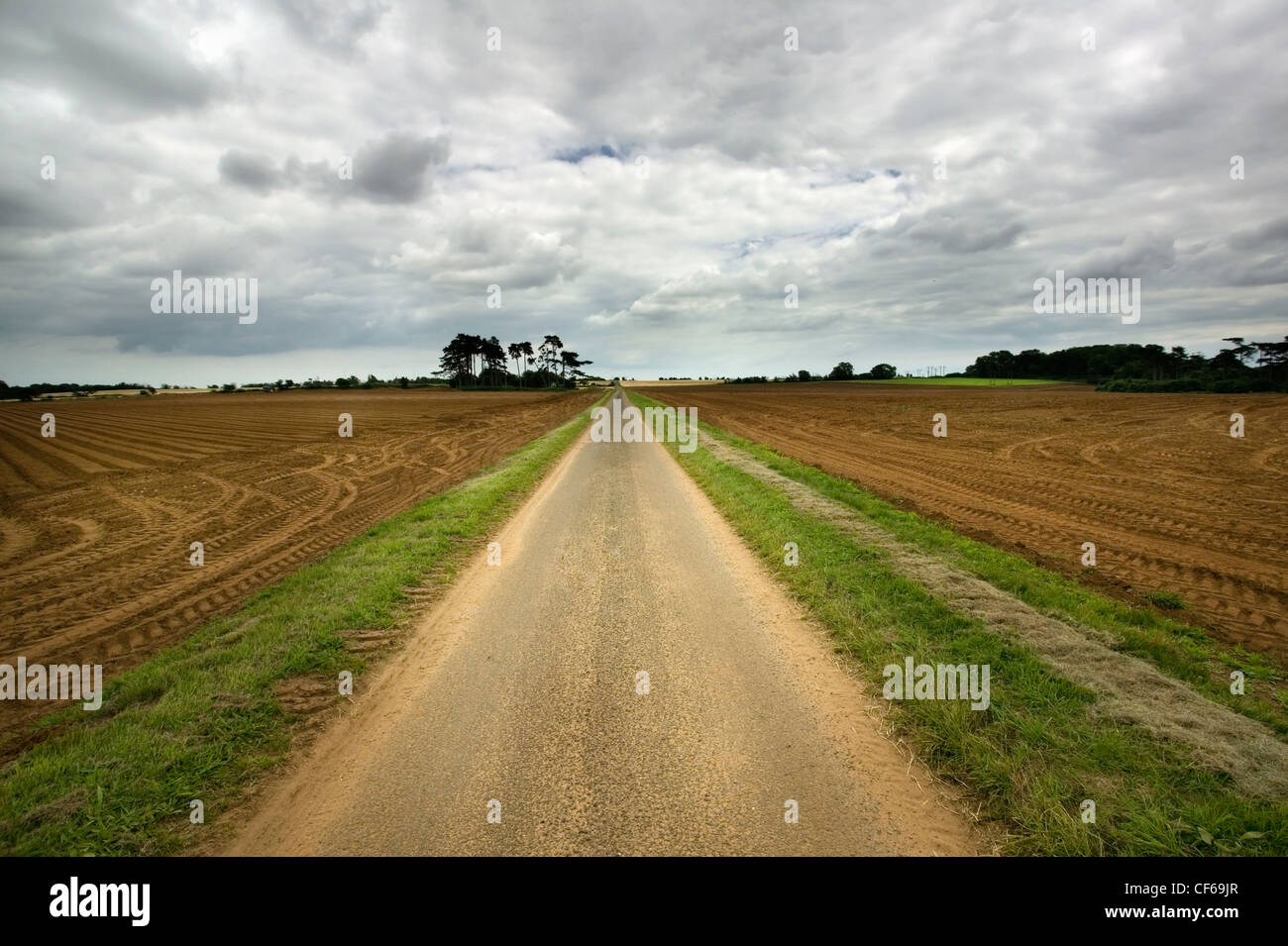 Open fields near Orford. Orford Ness is the largest vegetated shingle ...