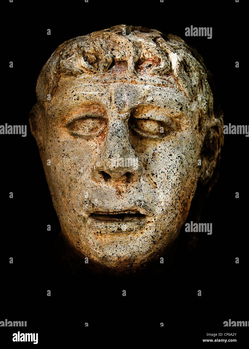 man head 2 Century BC Etruscan Italy Stock Photo - Alamy