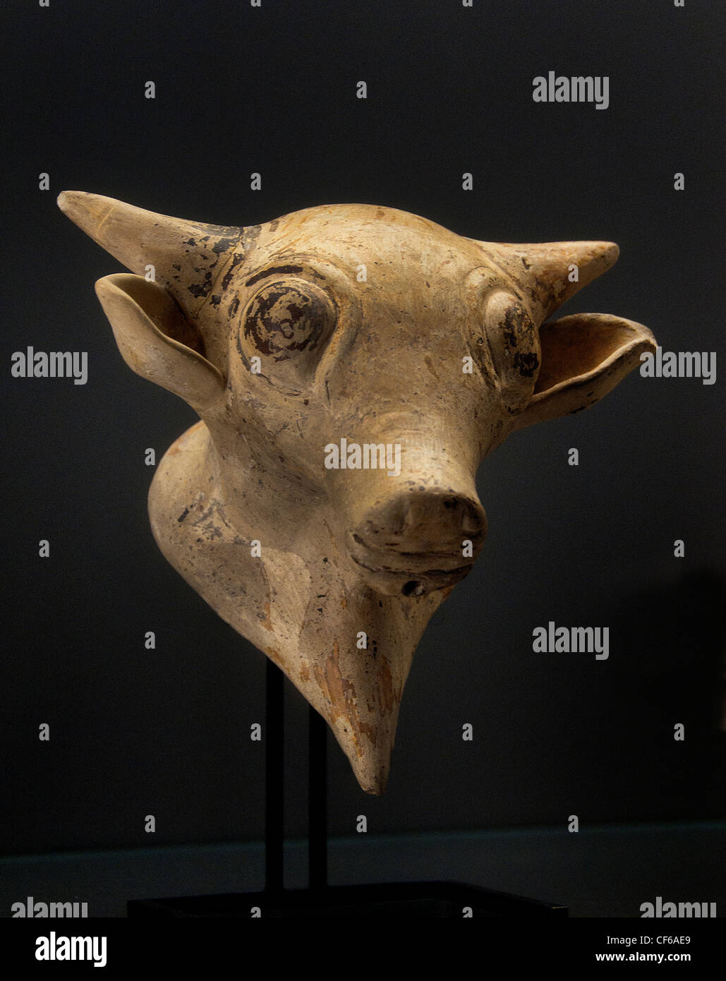 Rhyton bull headed Late Minoan III A - III B 1400 - 1200 BC Ligortynos ...